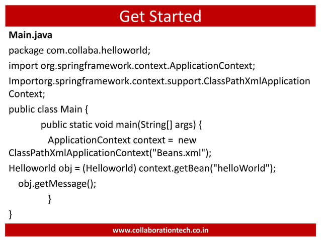 Introduction to Spring Framework | PPT