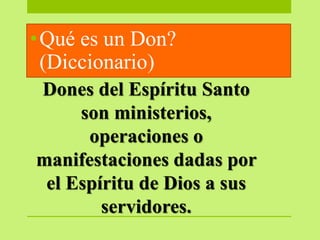 Dones y talentos estudio biblico adultos | PPTX