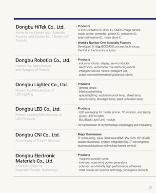 Dongbu of the Future - Cutting Edge Technologies of Dongbu | PDF ...