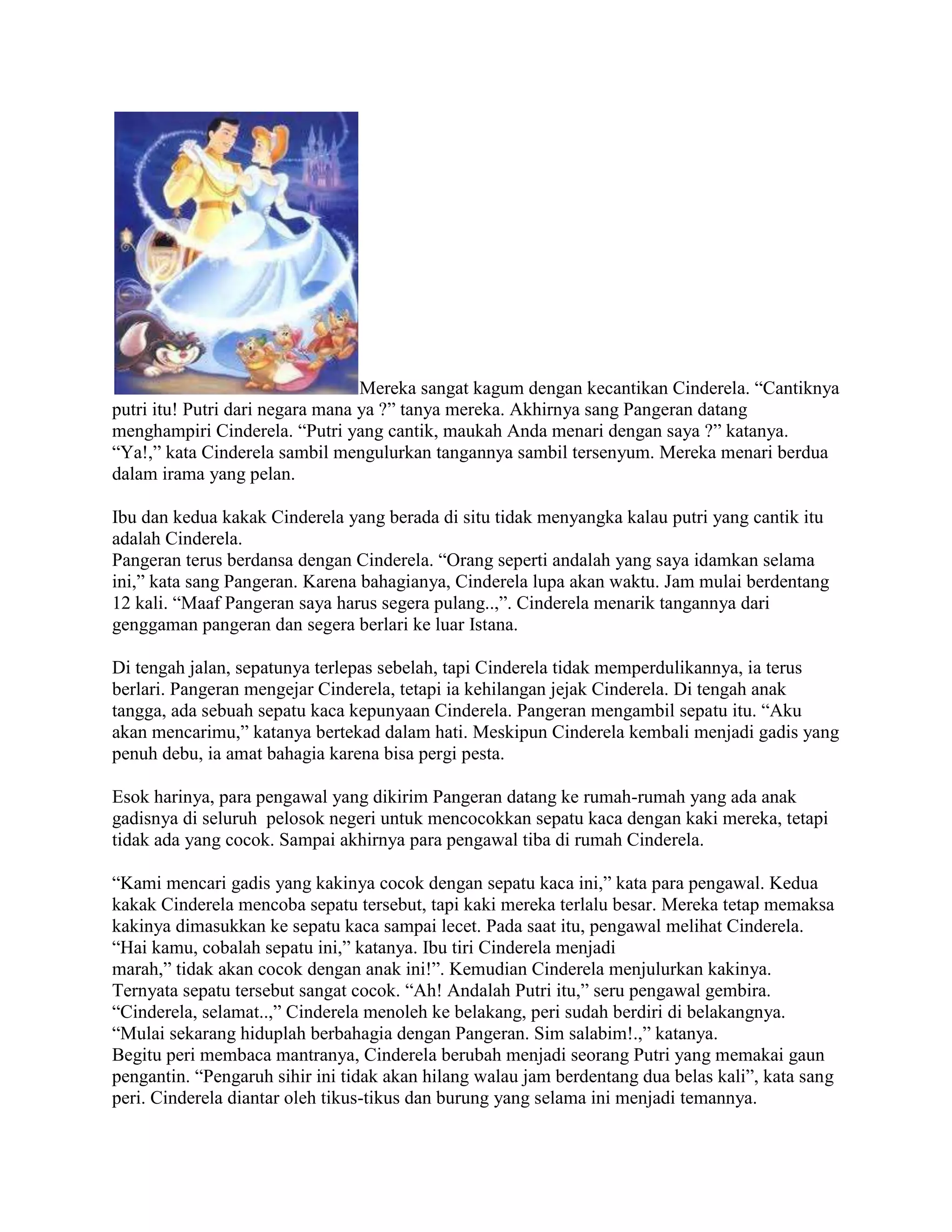 Dongeng cinderella | DOCX