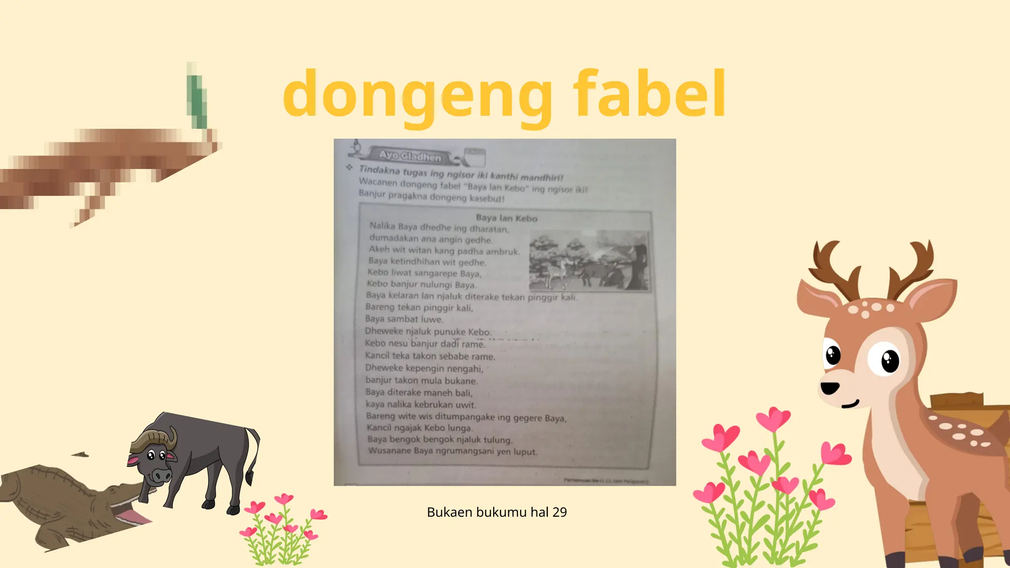 materi dongeng fabel kelas 1 bab 2 .pptx