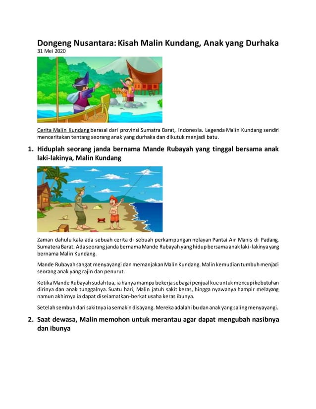 Dongeng Nusantara Malin Kundang.docx