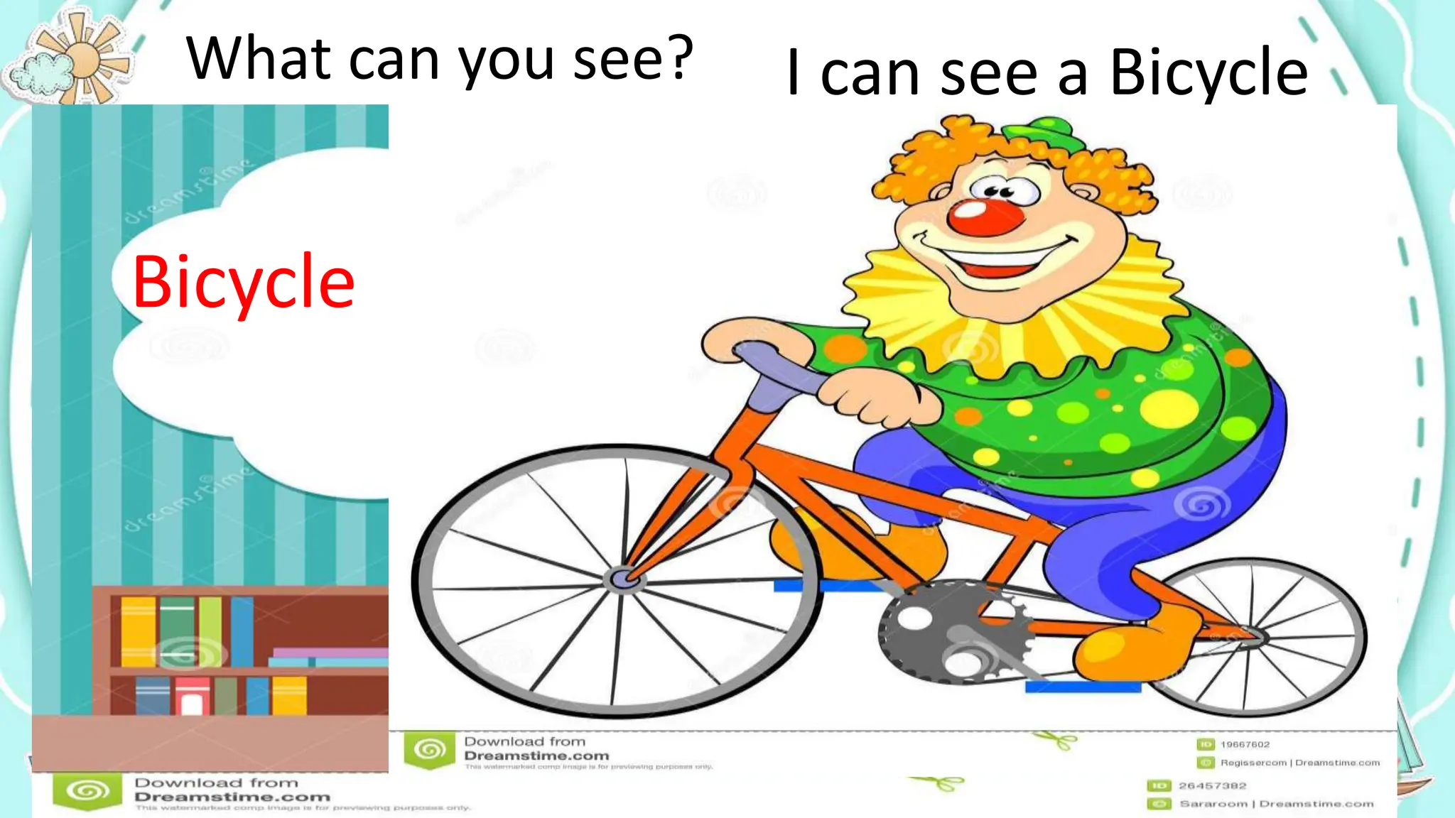 What can you see in the carnival Acrobat, Bicycle, clown,Drum, | PPTX