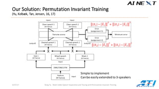 Multi-talker Speech Separation and Tracing at AI NEXT Conference | PDF