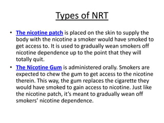 Do nicotine replacement therapies work | PPT | Free Download