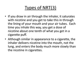 Do nicotine replacement therapies work | PPT