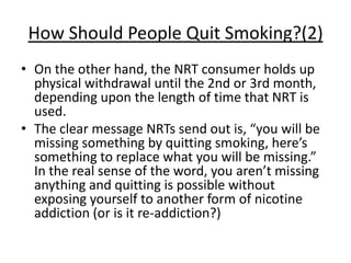 Do nicotine replacement therapies work | PPT