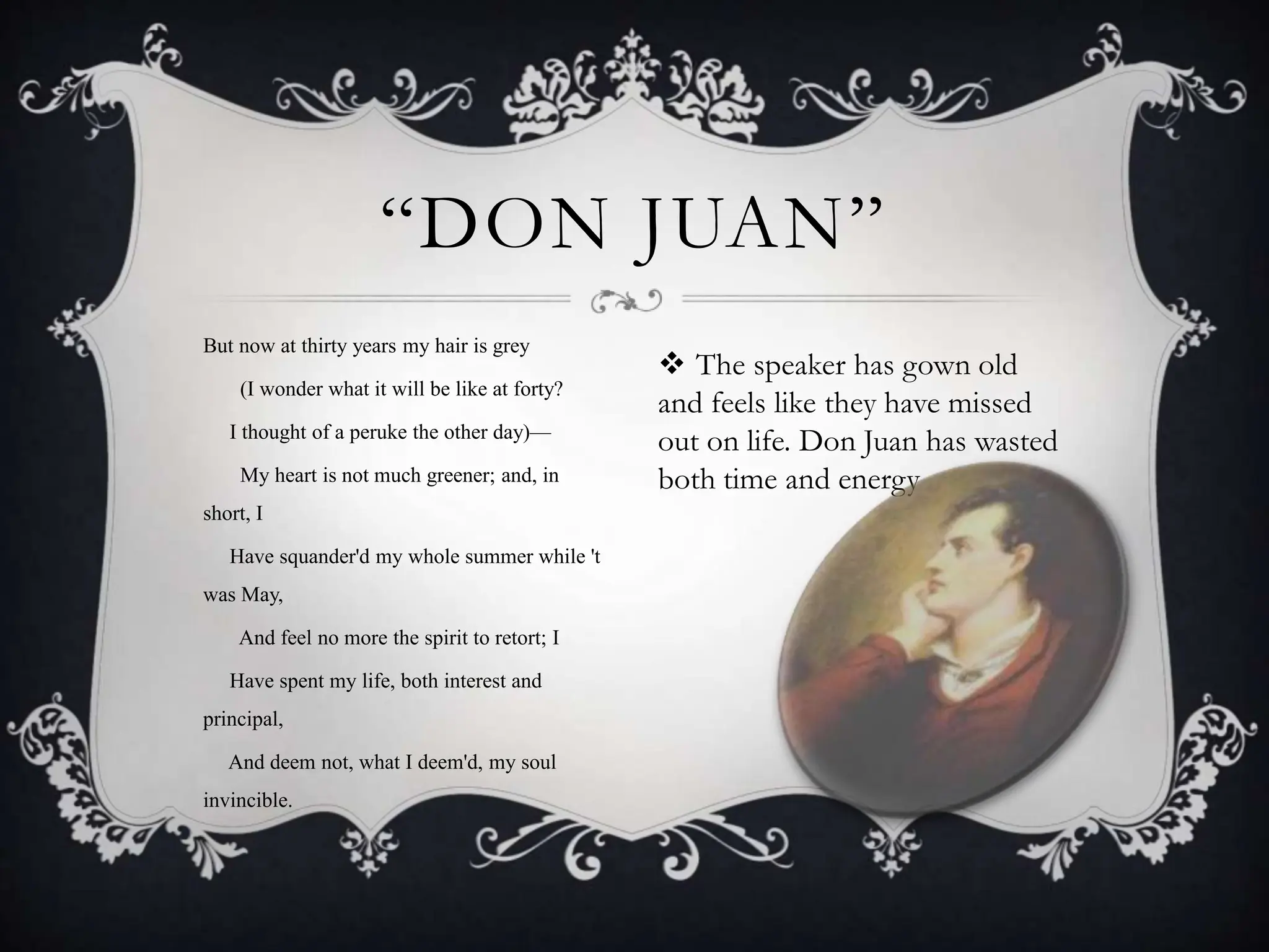 An introduction to the poem "Don Juan" by Lord Byron | PPT