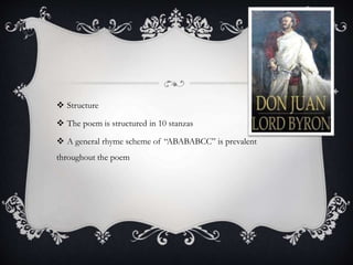 An introduction to the poem "Don Juan" by Lord Byron | PPT