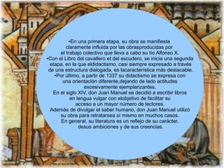 Don Juan Manuel el Conde Lucanor | ODP