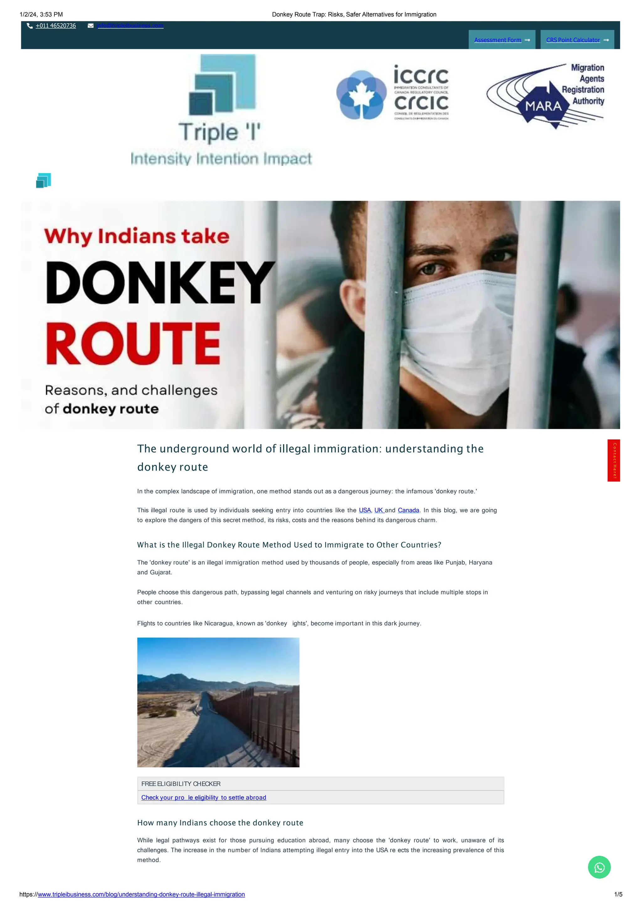 What is Donkey Route Map | Is Donkey Visa Safe | PPTX