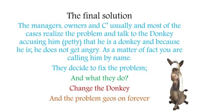 D onkey managamenet | PPT