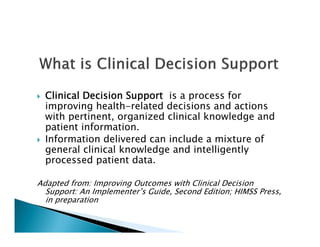 2011 CMIO Summit | Don Levick | PDF | Healthcare Industry | Industries