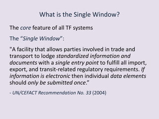 ACE and Beyond: An Advanced Single Window Model for California and the ...
