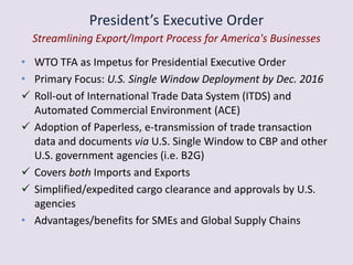 ACE and Beyond: An Advanced Single Window Model for California and the ...