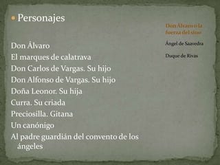 Don álvaro o la fuerza del sino | PPSX