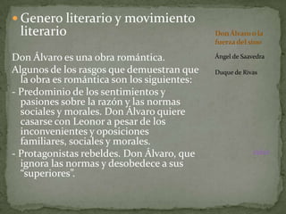 Don álvaro o la fuerza del sino | PPSX
