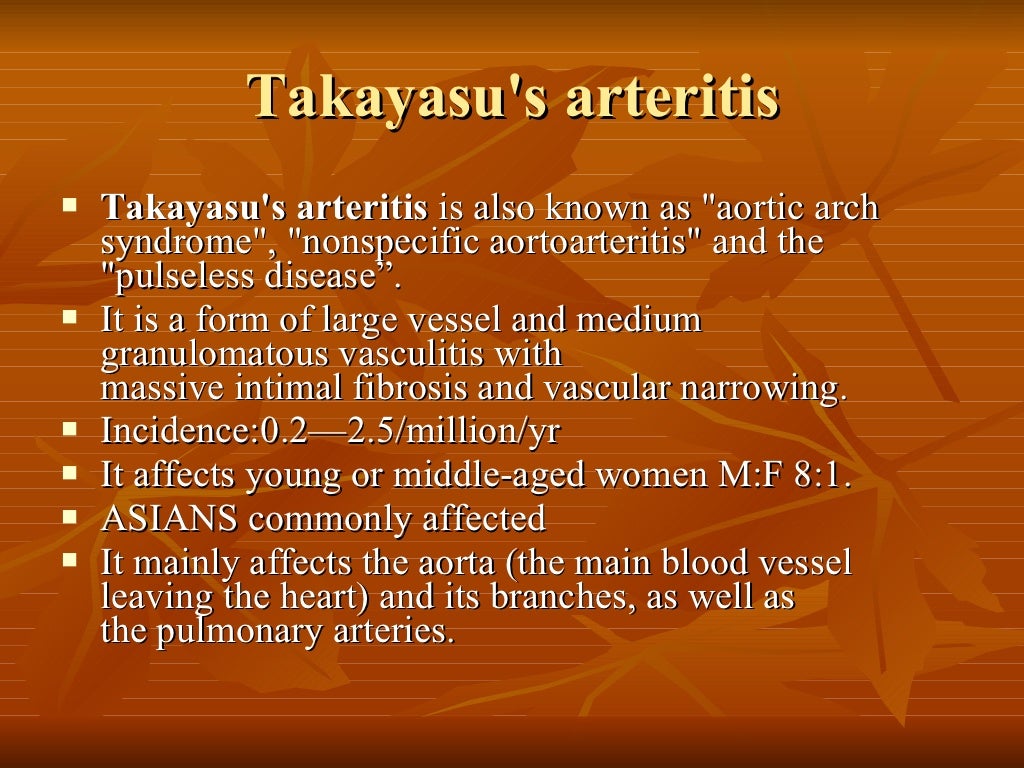 Unusual Presentation of Takayasu Arteritis