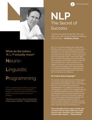 NLP The Secret of Success | PDF