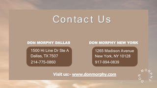 Top Handmade Custom Suits | Don Morphy | PPT