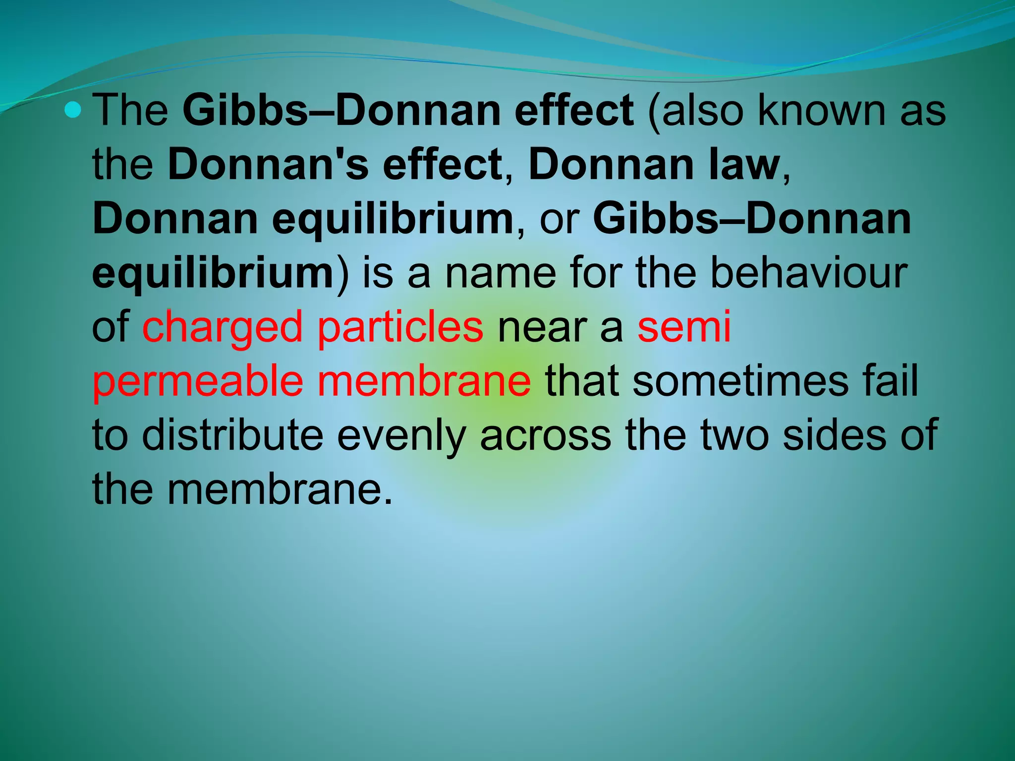 Donnans equilibrium and Bohar's effect (mushtaq ahmed and lippincott) biochemistry | PPTX