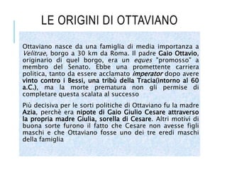 Le donne del primo imperatore | PPTX