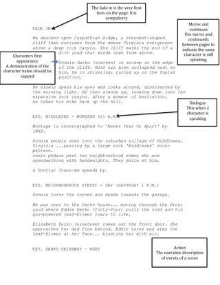 Donnie darko-script-extract (1) | PDF