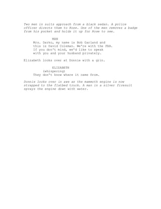 Donnie darko-script-extract (1) | DOCX | Adult & Explicit Sexual Content | Sensitive Topics