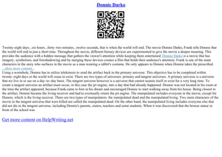 Donnie Darko Analysis | PDF