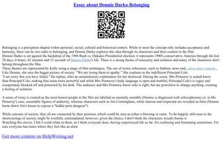 Donnie Darko Analysis | PDF