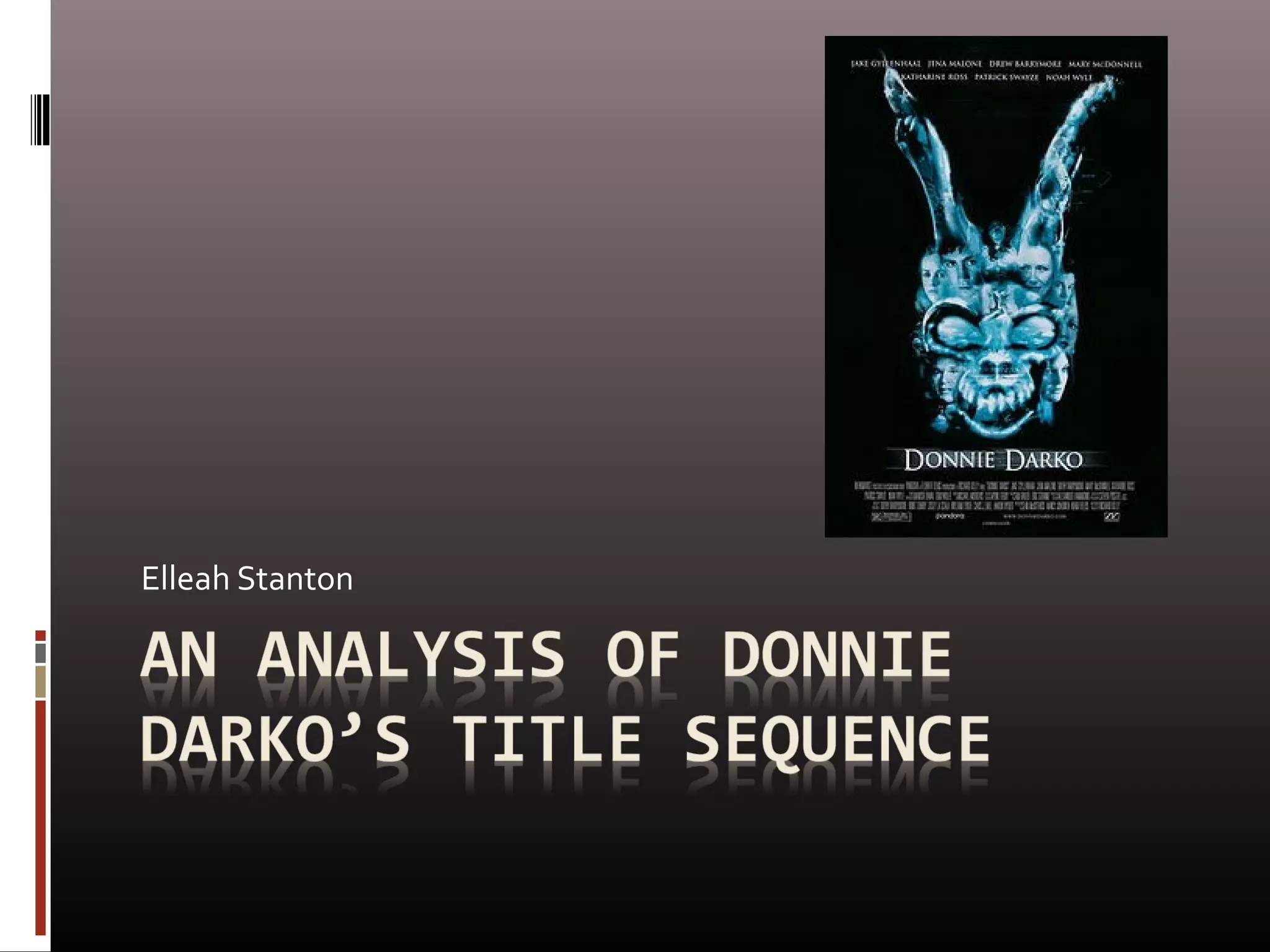 Donnie Darko Title Sequence Analysis | PPT