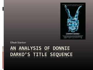 Donnie Darko Title Sequence Analysis | PPT