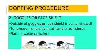 Donning & doffing-COVID-19 awareness | PPT