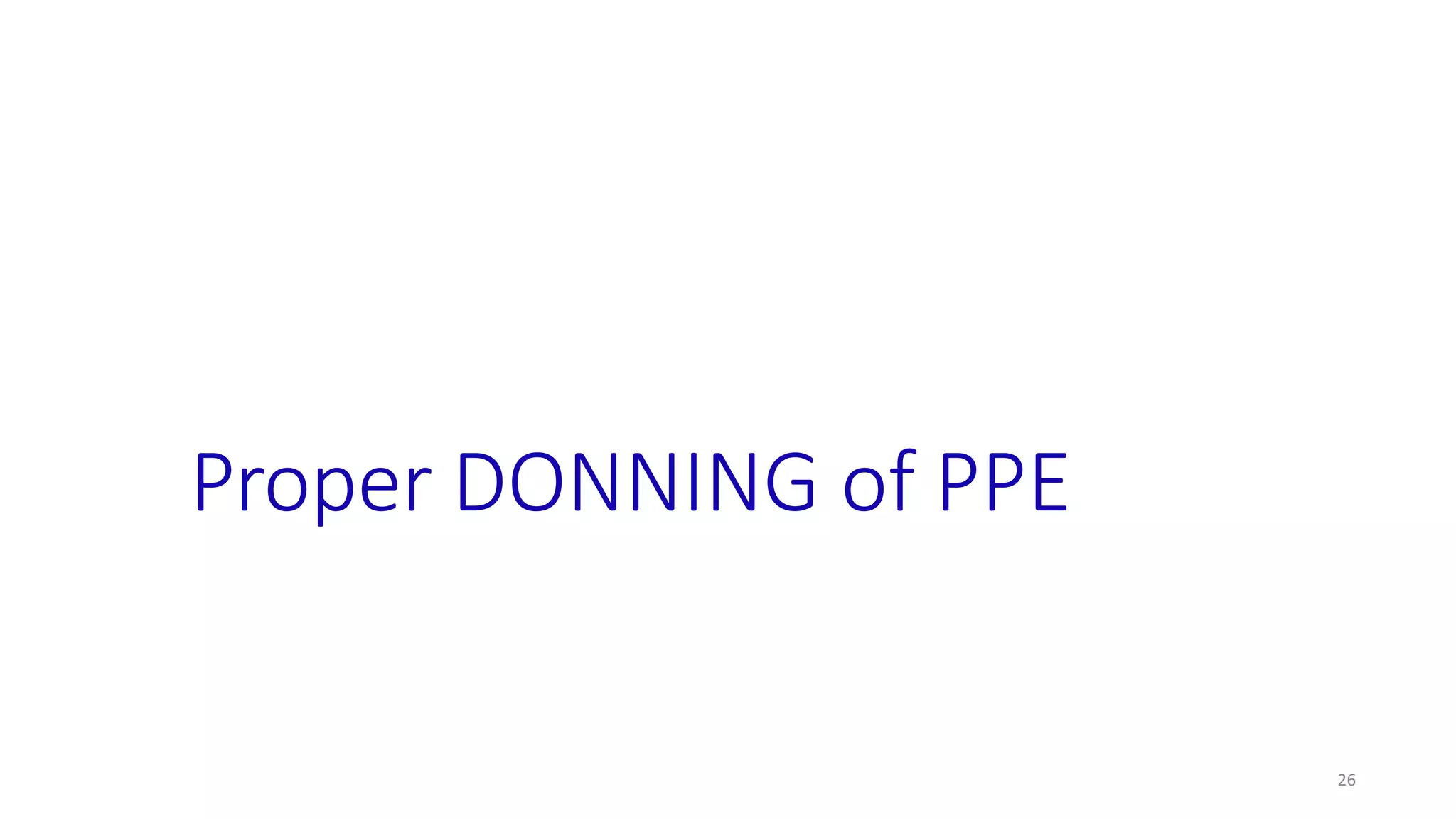 DONNING AND DOFFING | PPTX
