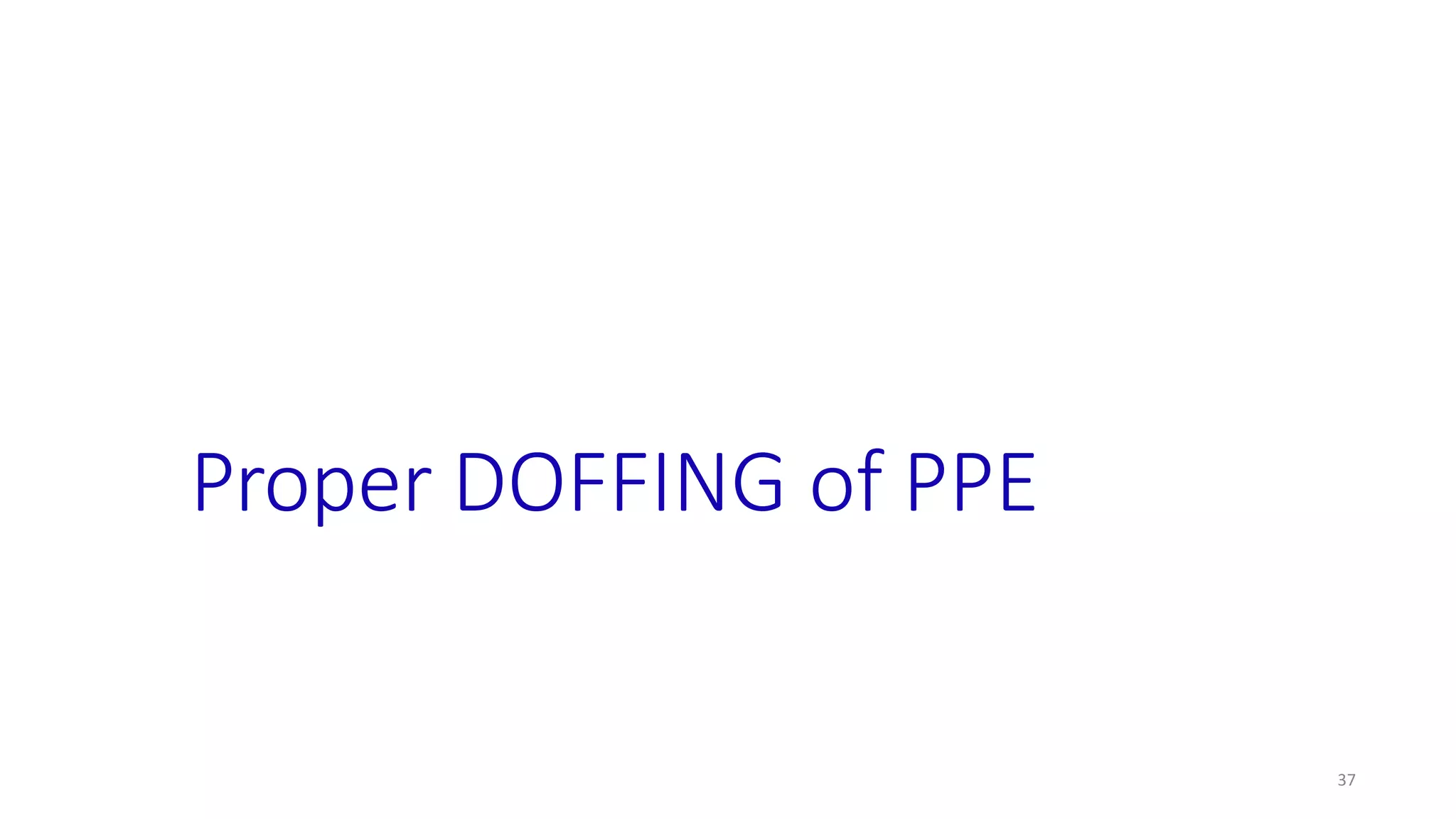 DONNING AND DOFFING | PPTX