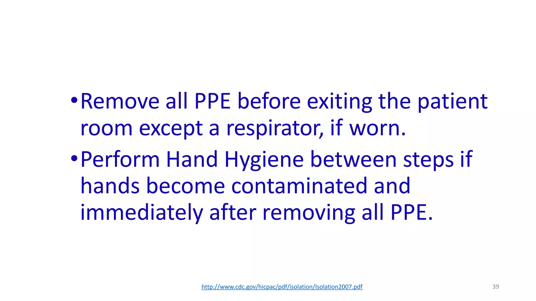 DONNING AND DOFFING | PPTX