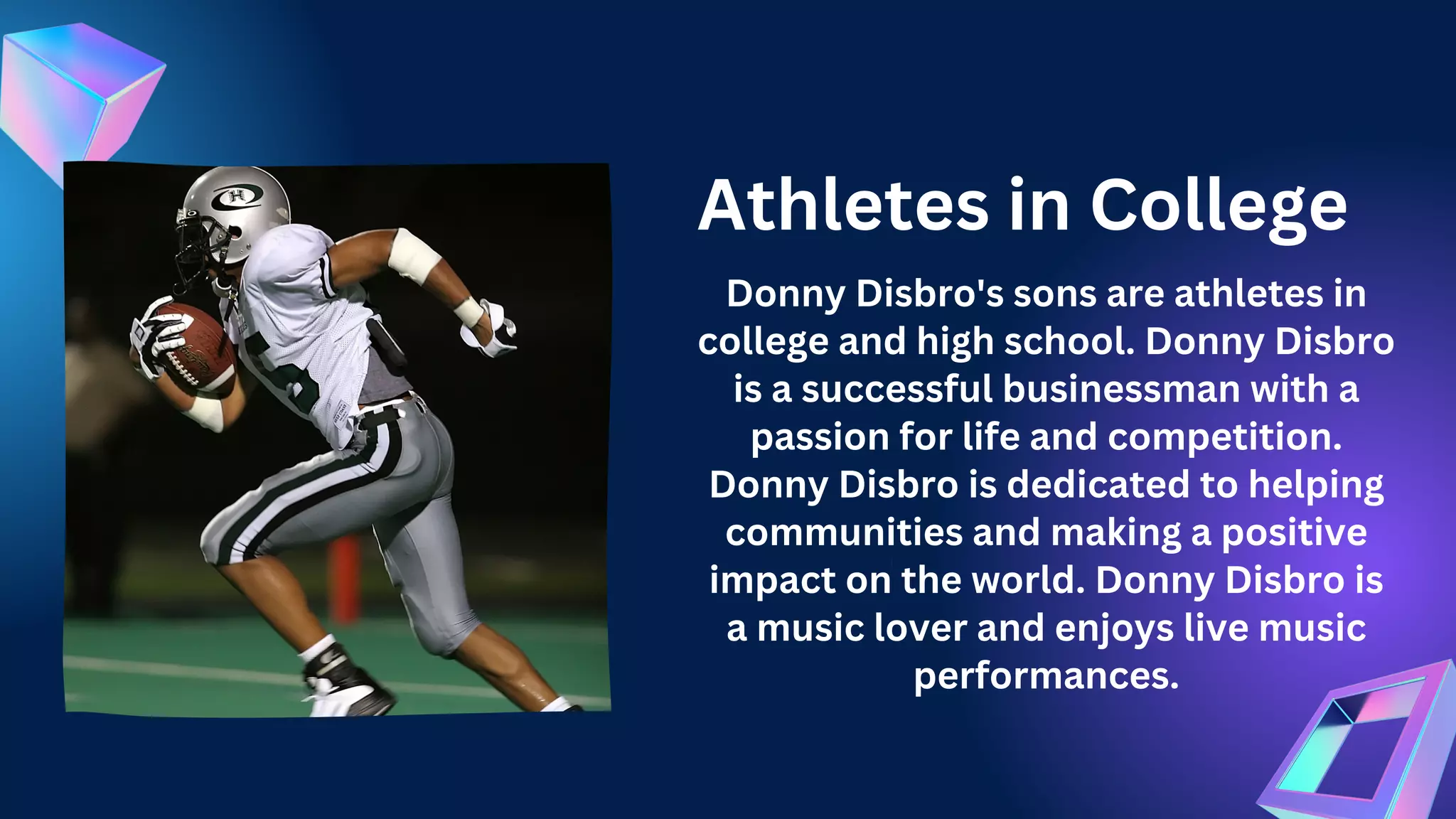 Donny Disbro - A Business Owner | PDF | Celebrity Families | Pop Culture