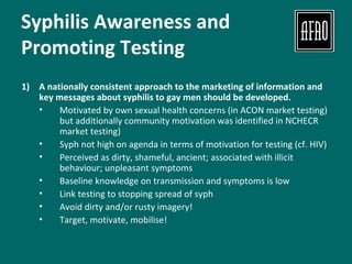 Syphilis Forum Recap Report | PPT