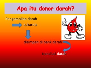 Donor darah (jefkenzie) | PPTX