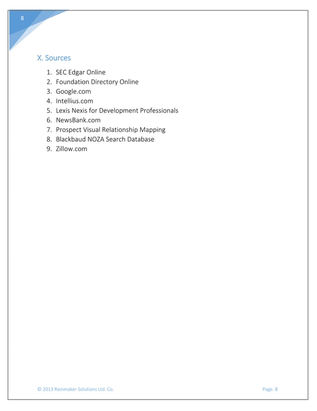 Donor Profile Saueracker | PDF | Commodities | Economy