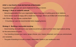 Donor retention | PPTX