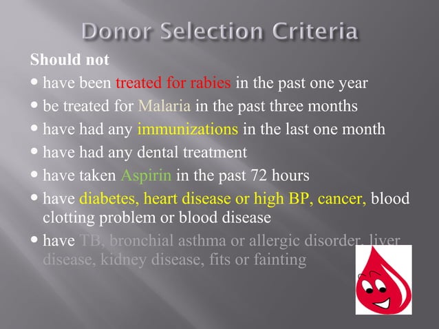 Donor selection | PPT