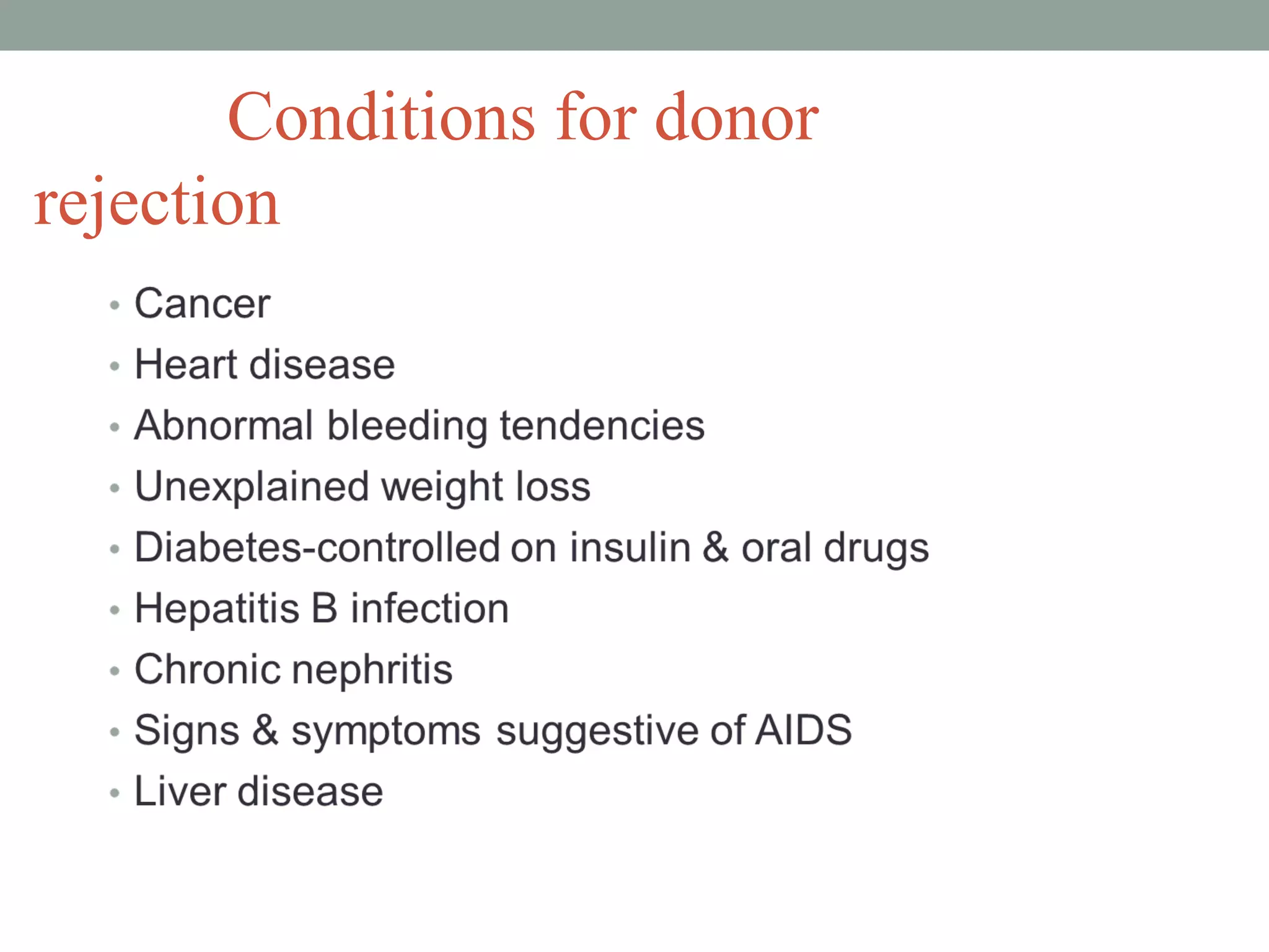 Donor selection ppt | PPT