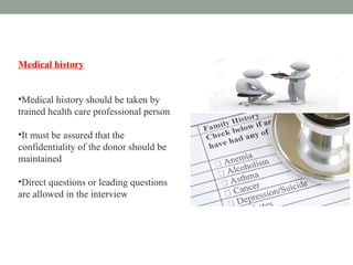 Donor selection ppt | PPT