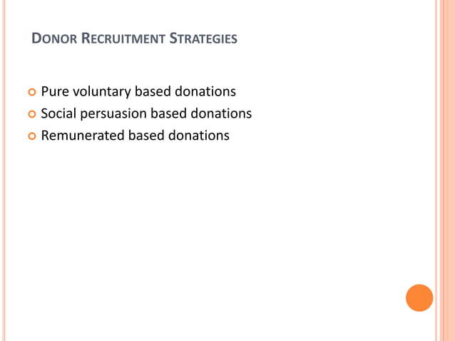 Donor selection and blood collection | PPT