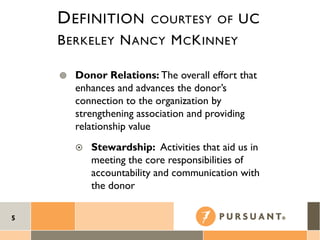 Donor Relations and Stewardship | PDF