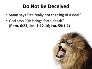 Do Not Be Deceived | PPTX