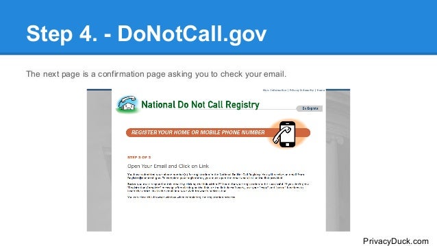 How to Add Your Number to DoNotCall.gov, The National Do Not Call ...