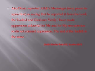 Do not commit oppression | PPT