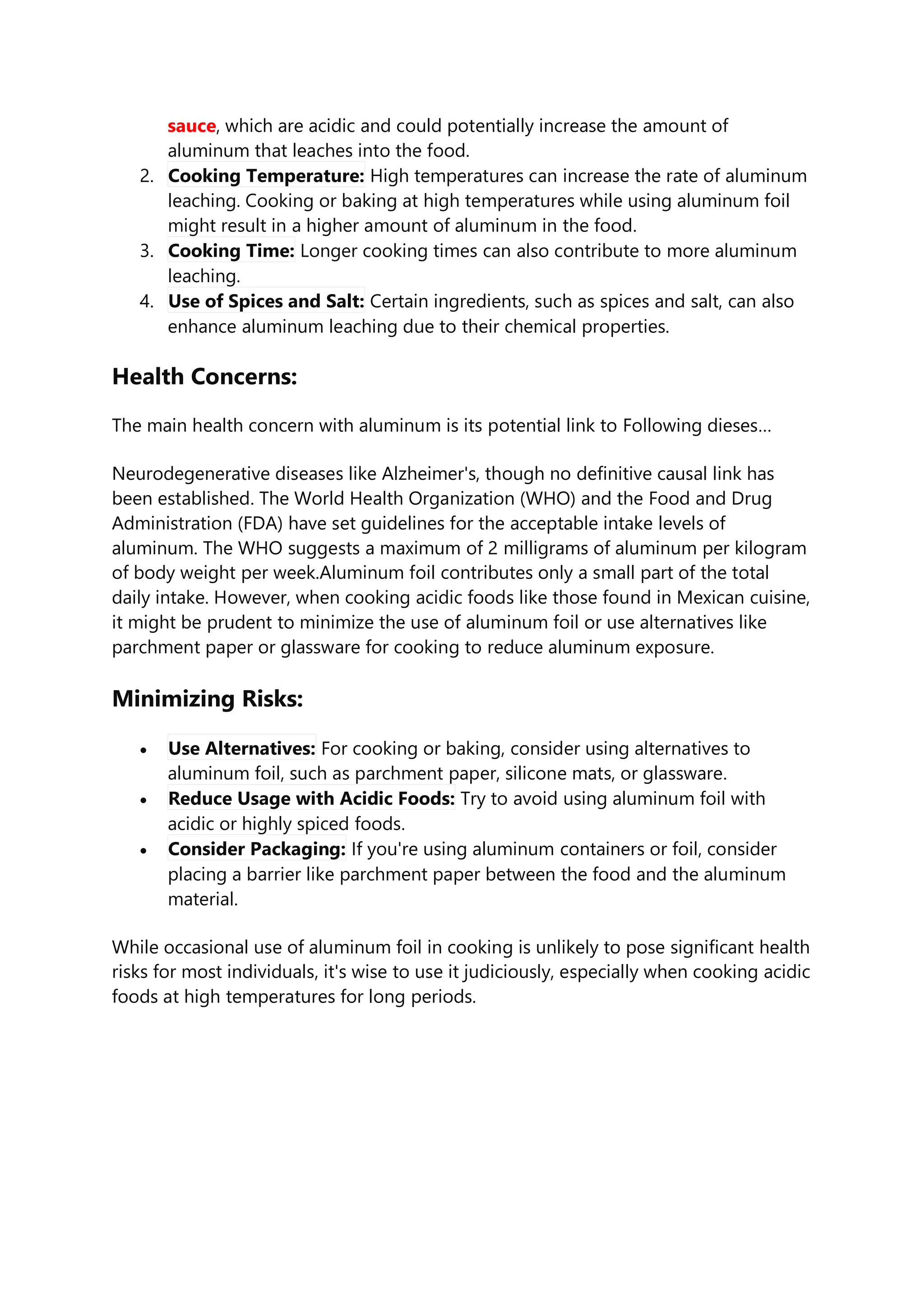 Do not cook food in Alluminium Foil_9824930108 | PDF